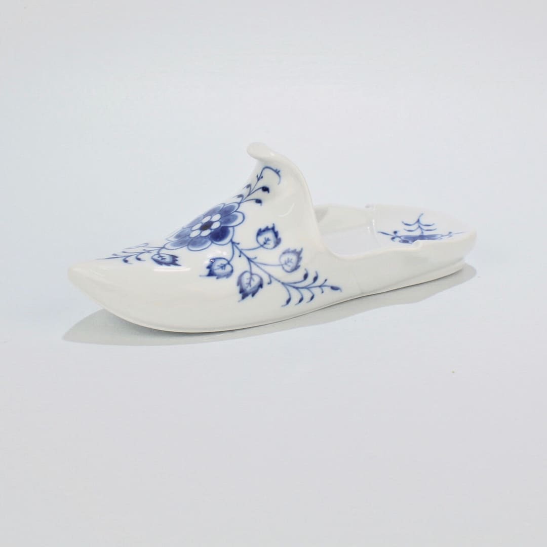 Vintage Meissen Porcelain Blue Onion Pattern Shoe or Slipper ...