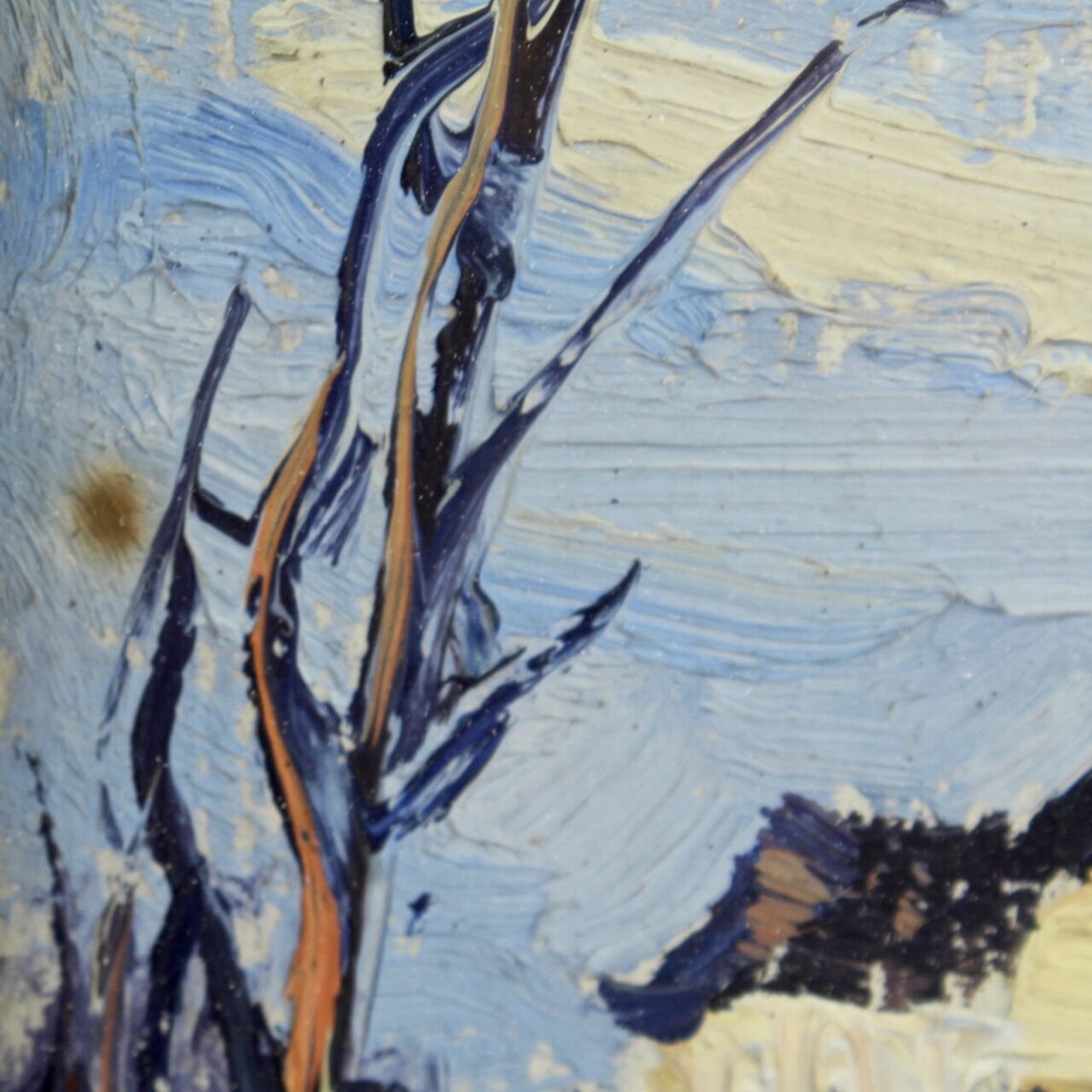 Herbert Pullinger, Small Oil on Board Painting, Pennsylvania Farm ...