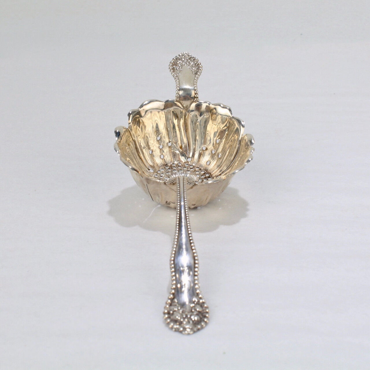 Antique Estate Gorham Sterling Silver Lancaster Tea Strainer Flower Cup ...