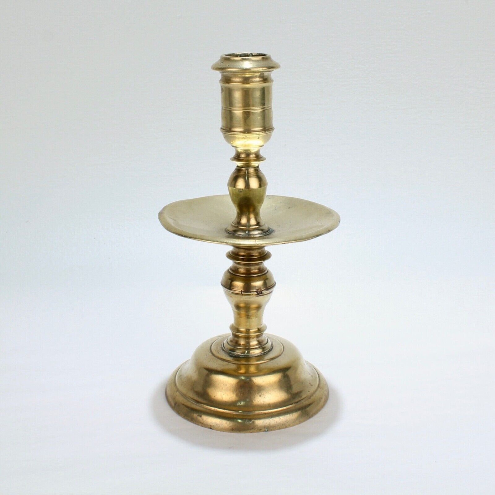 Antique 17th Century Dutch Brass Baluster Candlestick - Etsy