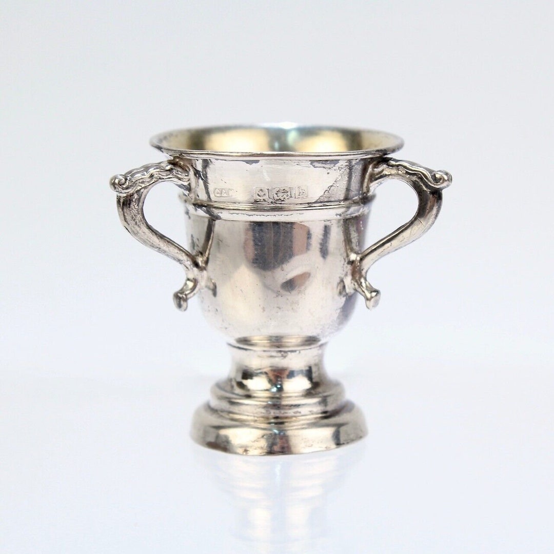 Antique 1907 English Dollhouse Miniature Sterling Silver Loving Cup ...