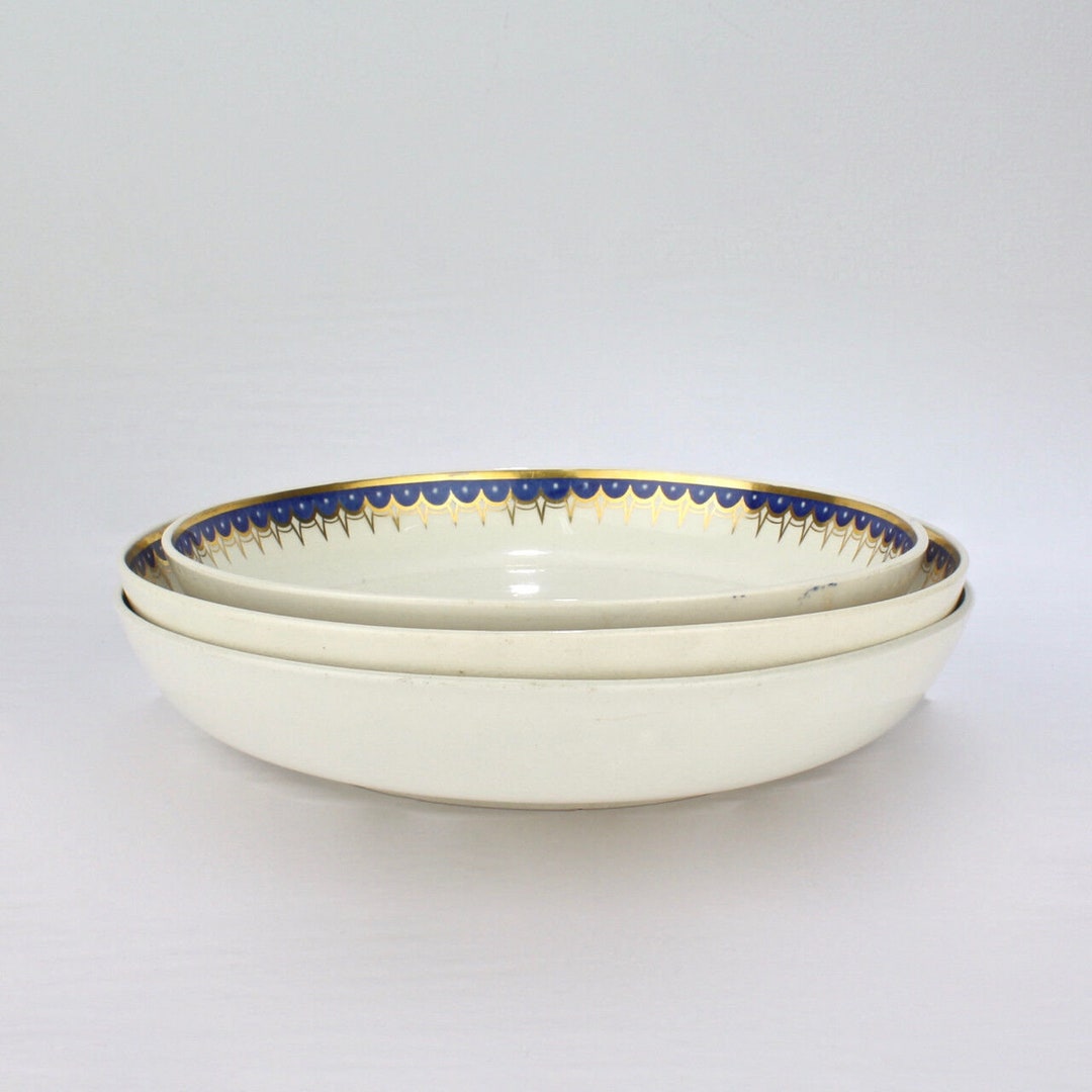 Set of 3 Early 19th Century Wedgwood Creamware Bowls Pattern No. 892 - Etsy