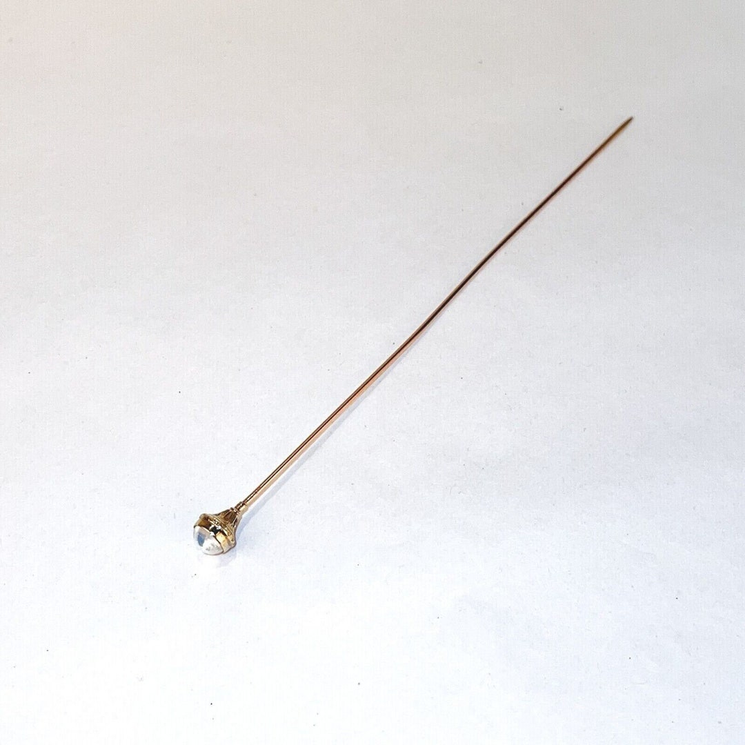 Tiffany and Co. Moonstone & 14 Karat Gold Hat Pin - Etsy
