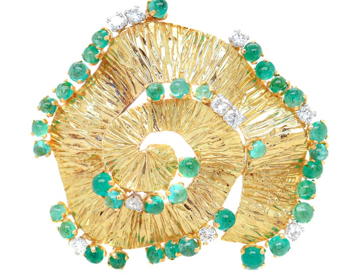 OMEGA DE VILLE Emerald Watch by Andrew Grima Gold Color Stainless Steel ...