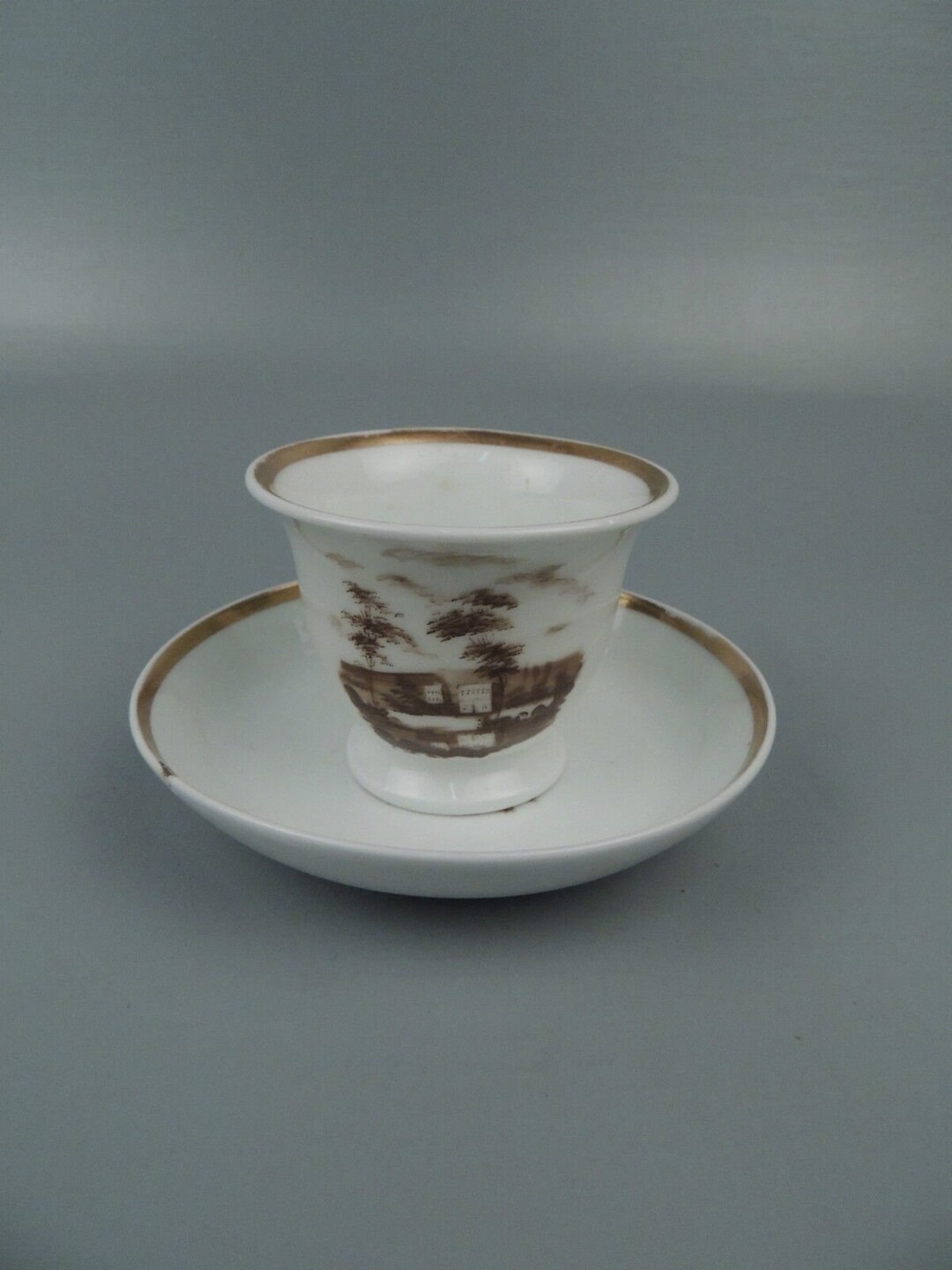 Antique Tucker and Hemphill Porcelain Cup & Saucer - Philadelphia ...