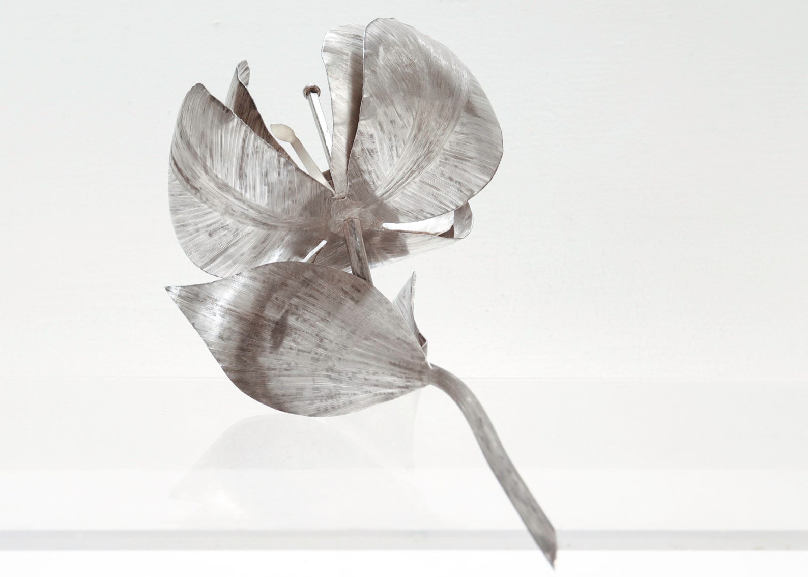 Large Taxco Sterling Silver Tulip Flower Ornament by Alfredo Vallasana ...