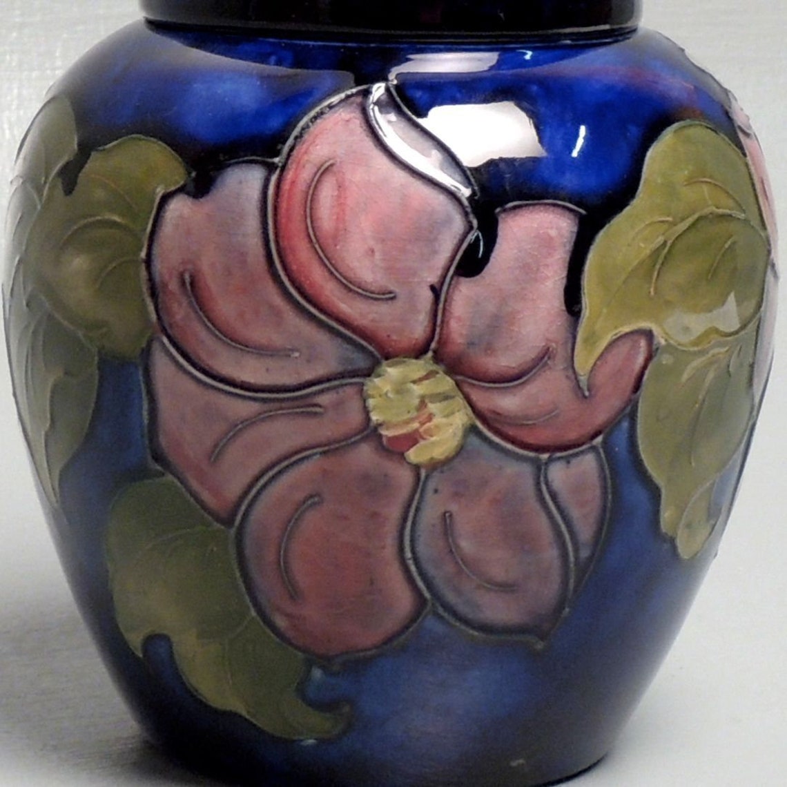 Vintage Moorcroft Pottery Clematis Covered Ginger Jar - Ginger Pot - Etsy