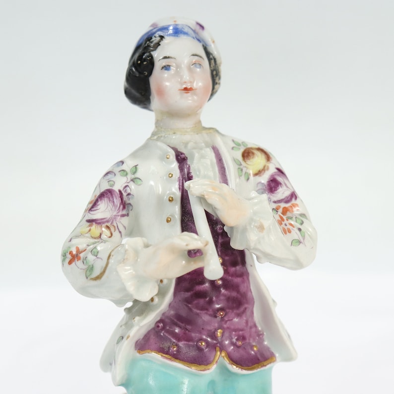 Antique 18th Century Bow English Porcelain Figure of a Flute Player - Etsy