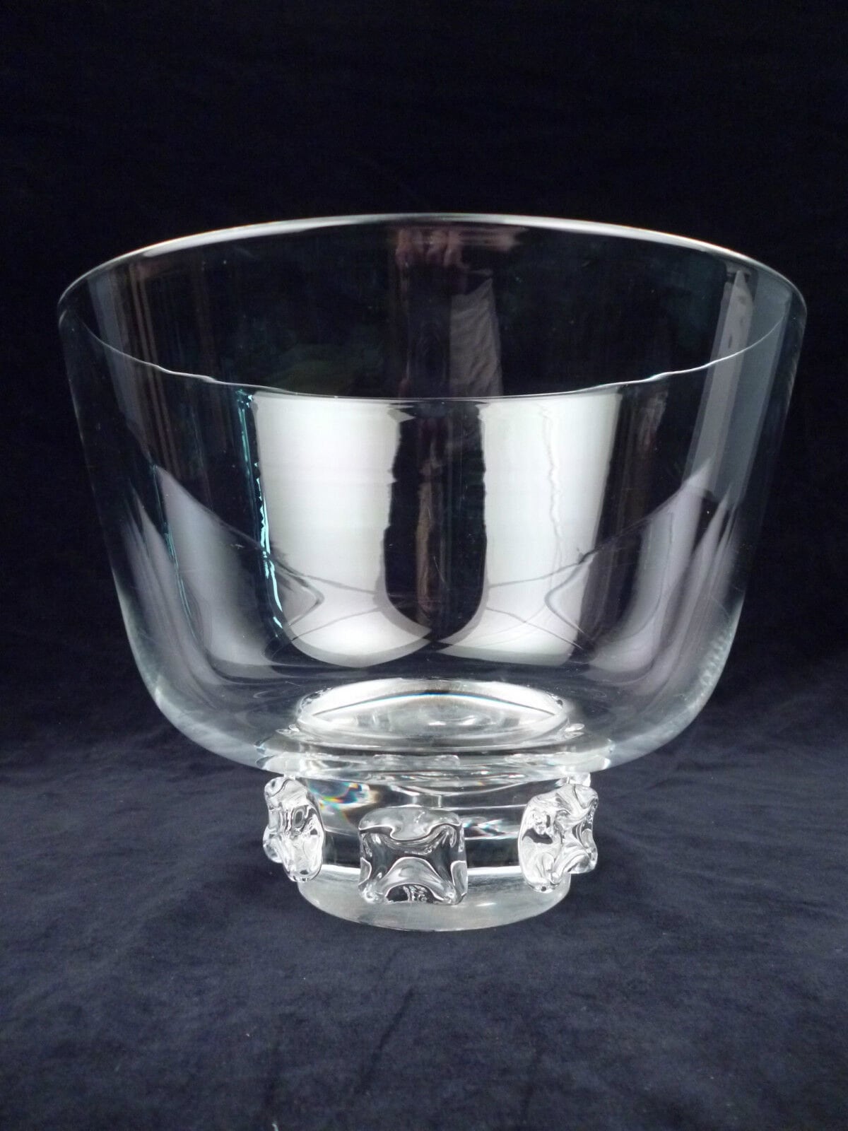 Large Footed Steuben Art Glass Bowl With Applied Prunts - Etsy