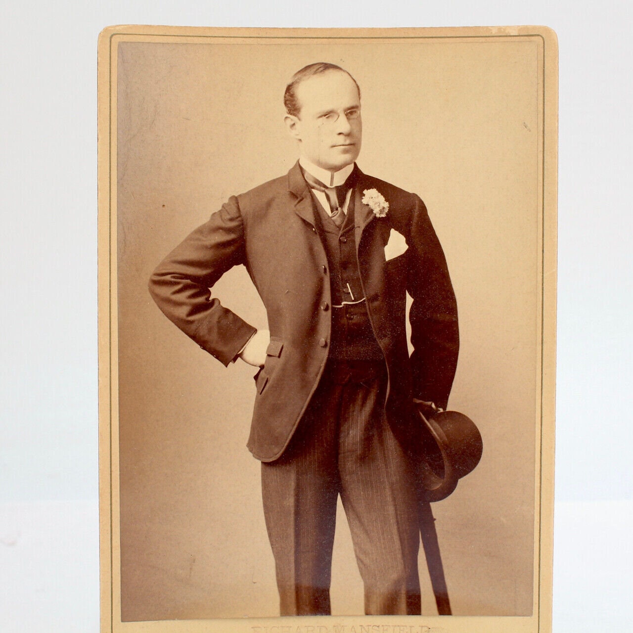 Antique Cabinet Photo of English Actor Richard Mansfield - Stage ...