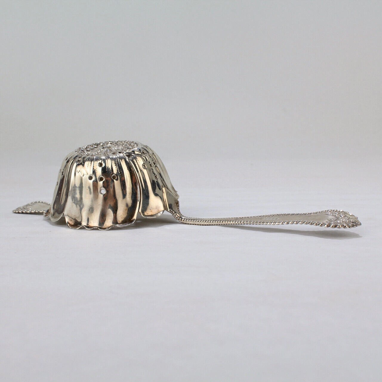 Antique Estate Gorham Sterling Silver Lancaster Tea Strainer Flower Cup ...