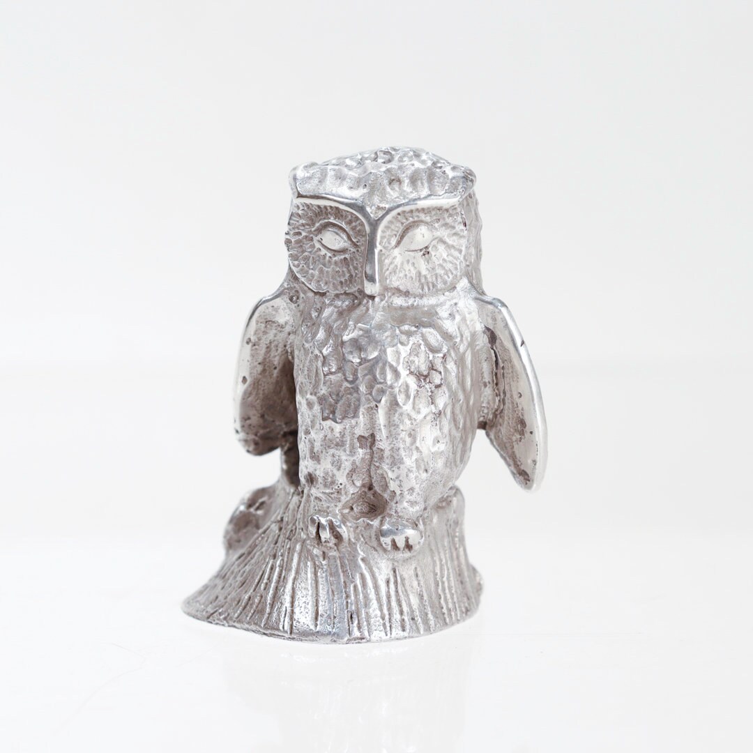 Vintage S. Kirk & Son Sterling Silver Miniature Owl Figurine - Etsy