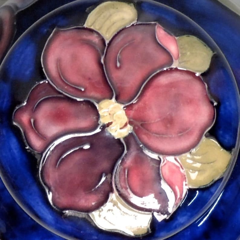 Vintage Moorcroft Pottery Clematis Covered Ginger Jar - Ginger Pot - Etsy