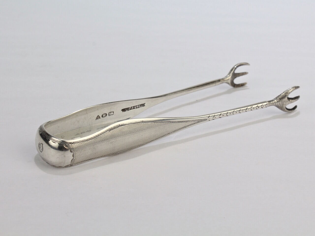 Antique George Sharp Coin Silver Sugar Tongs for Bailey & Co Bird Talon ...
