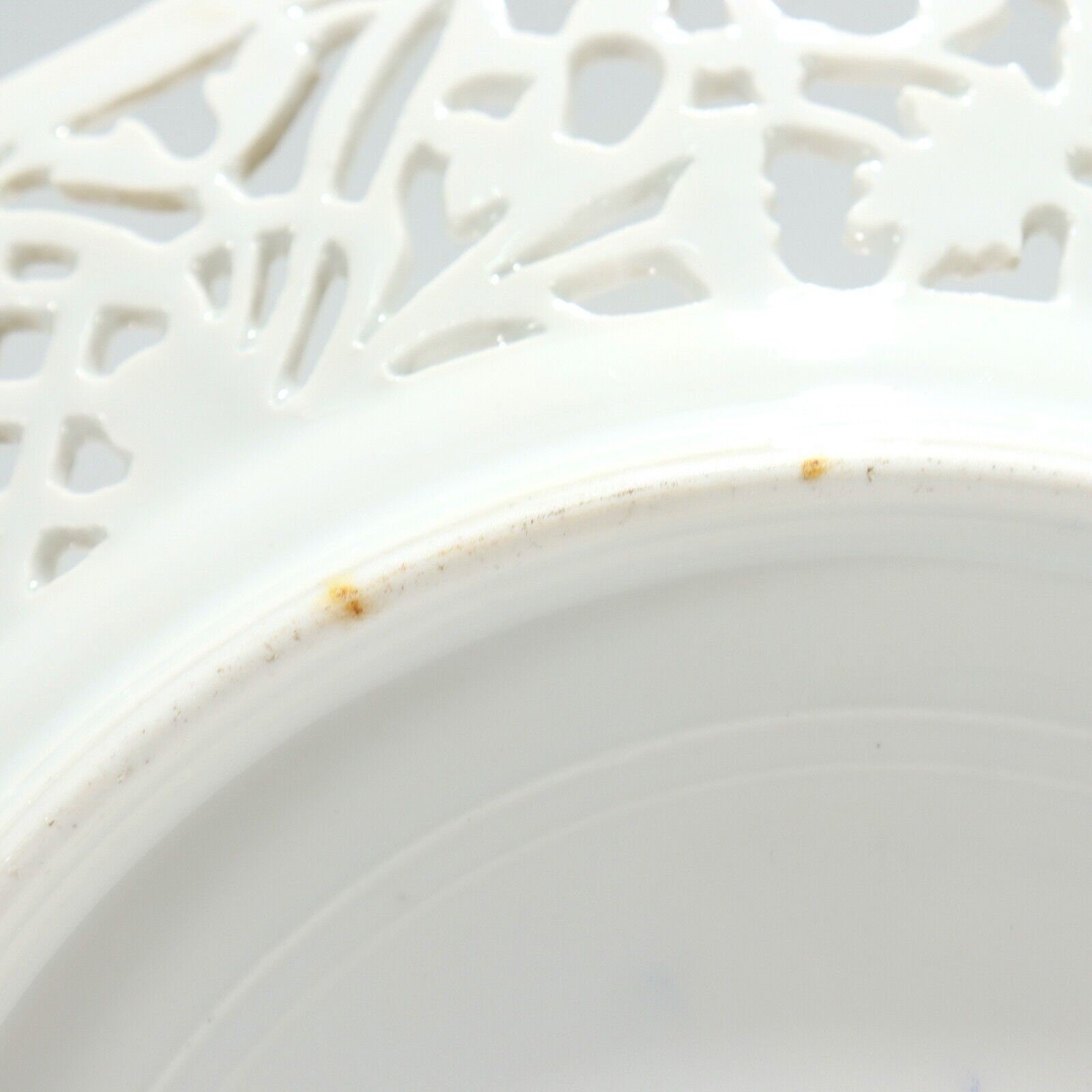 Antique Reticulated Hirsch Dresden Porcelain Cabinet Plate - Deutsche ...