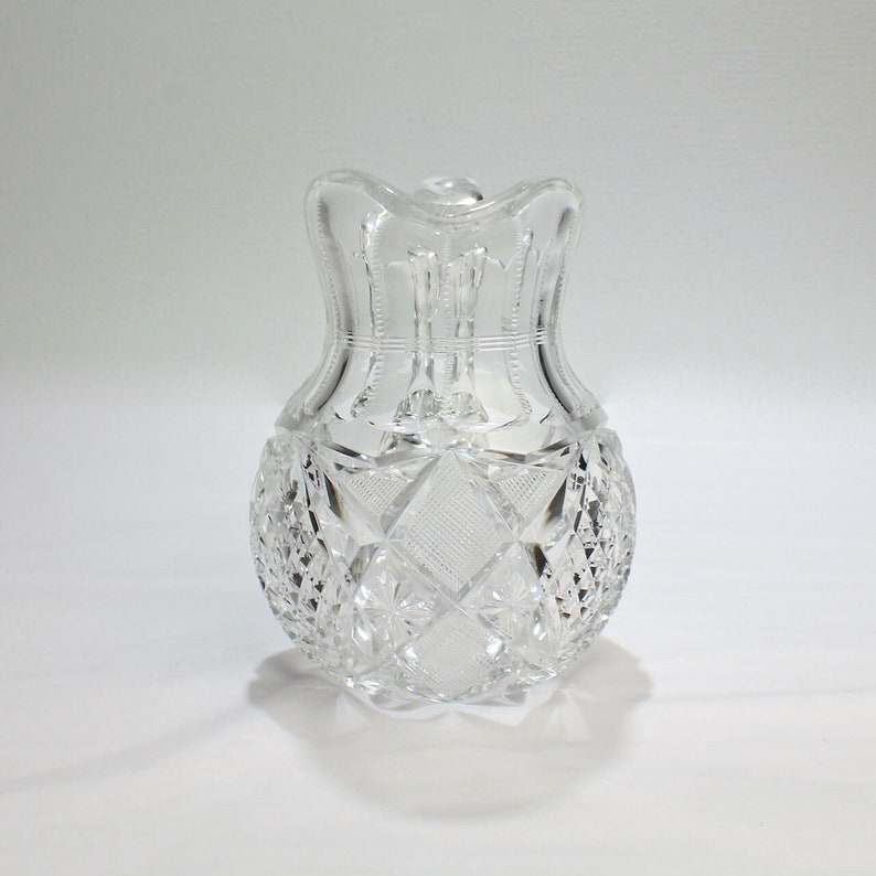 Signed Clark & Co. ABP Brilliant Cut Glass Diminutive Pitcher - Ball ...