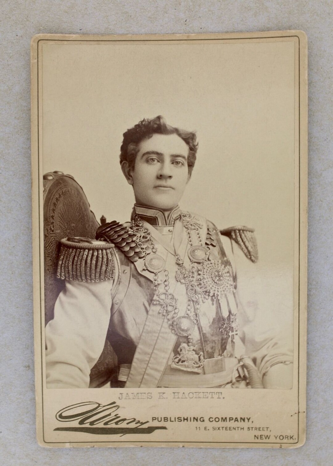Antique Cabinet Photo of American Comedian James K Hackett - Actor - Etsy