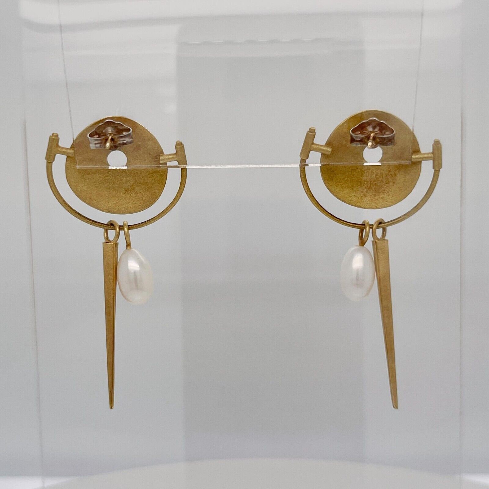 Amy Roper Lyons 18 Karat Gold & Pearl Drop Earrings - Etsy