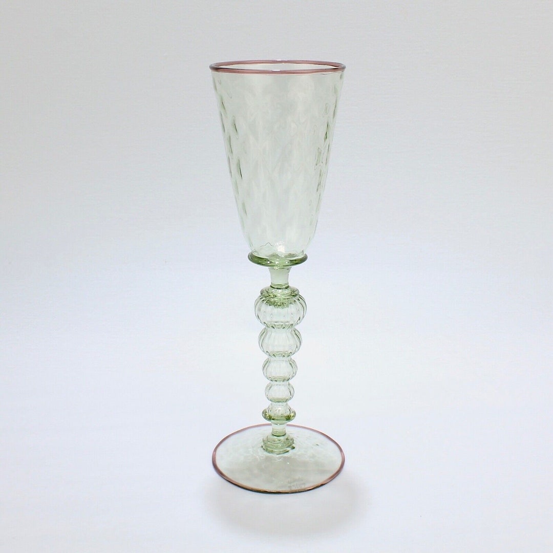 Large Signed Alan Goldfarb American Art Glass Venetian Style Glass ...