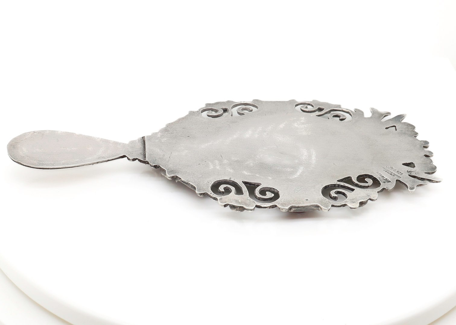 Antique Gustavo Martinez Mexican Sterling Silver Hand Mirror With ...
