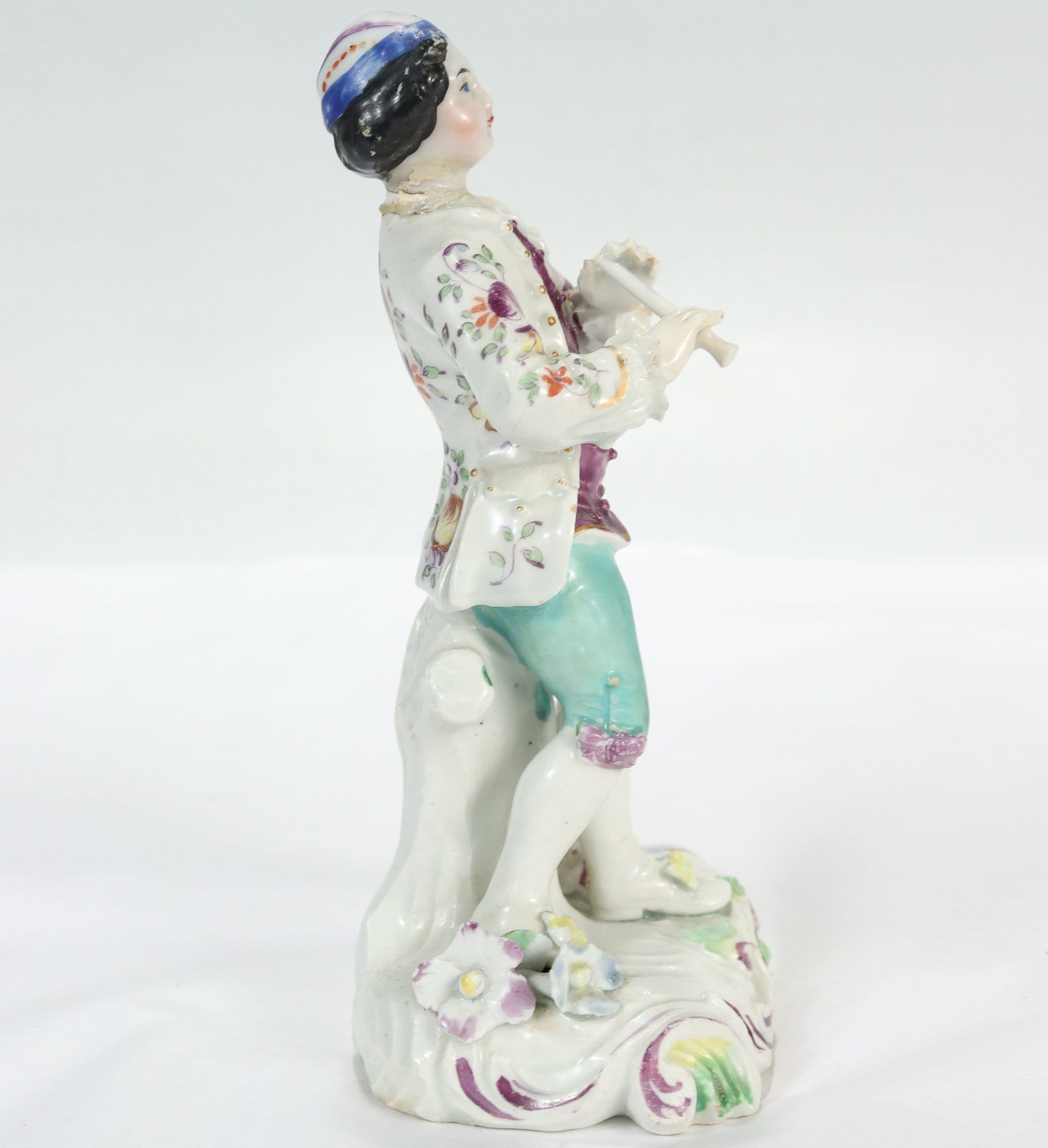 Antique 18th Century Bow English Porcelain Figure of a Flute Player - Etsy