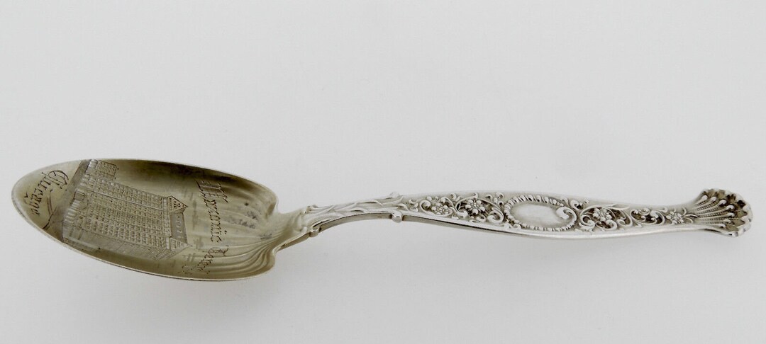 Old Whiting Hyperion Masonic Temple Chicago Sterling Silver Souvenir ...