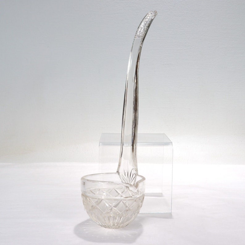 Rare Antique 19th Century Cut Glass Punch Ladle - Etsy