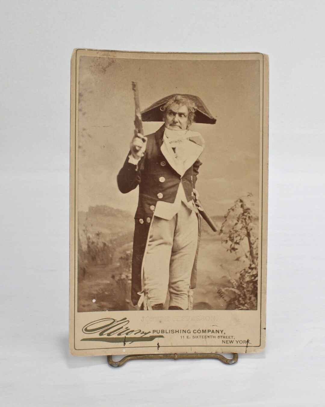 Antique Broadway Cabinet Photo of Stage Actor Joe Jefferson by - Etsy