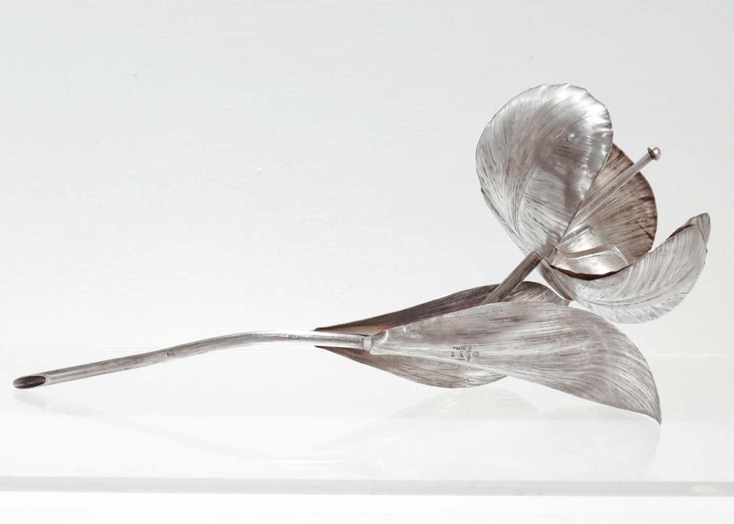 Large Taxco Sterling Silver Tulip Flower Ornament by Alfredo Vallasana ...