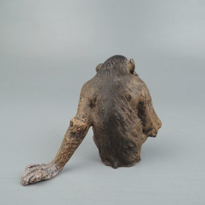 Cold Painted Vienna Bronze of a Seated Monkey or Chimpanzee - Austrian ...