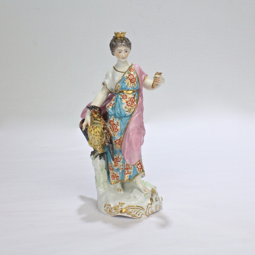 Old or Antique Samson Porcelain Faux Chelsea Figurine - Hebe Juventas ...
