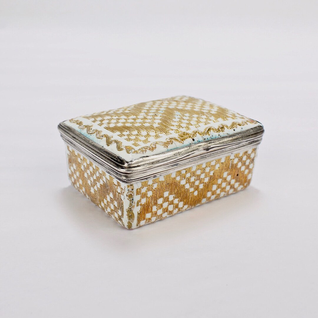 Antique 18c Gilt German Enamel Snuff Box - Pierre Fromery Workshops ...