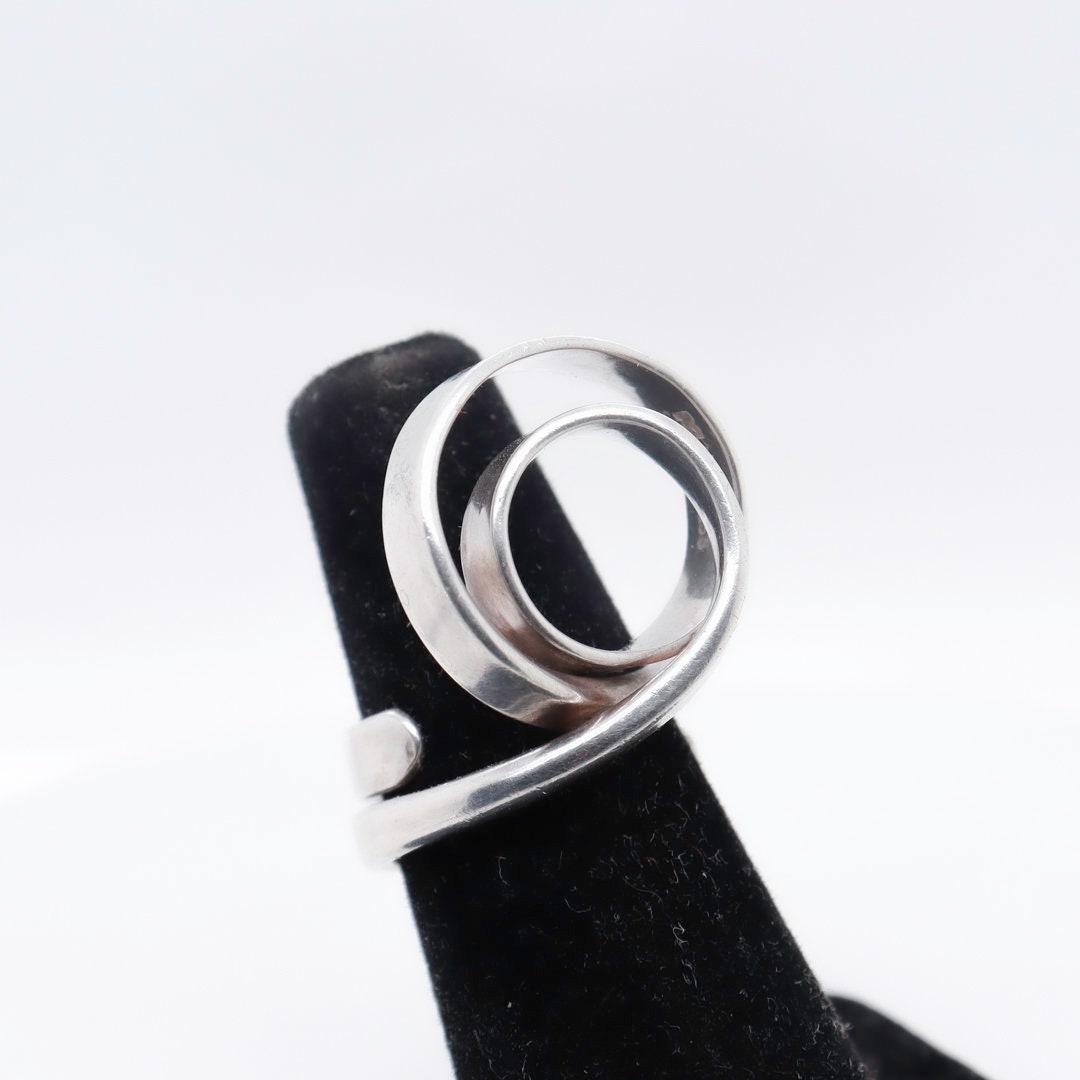 Vintage Norwegian Modernist Sterling Silver Ring by Norway Designs - Etsy