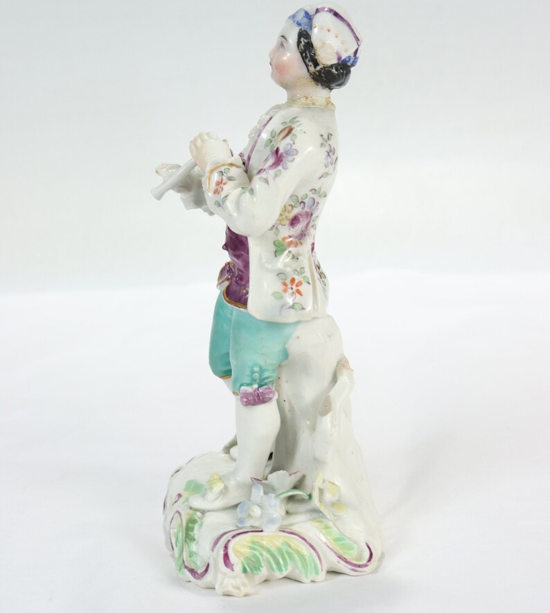 Antique 18th Century Bow English Porcelain Figure of a Flute Player - Etsy