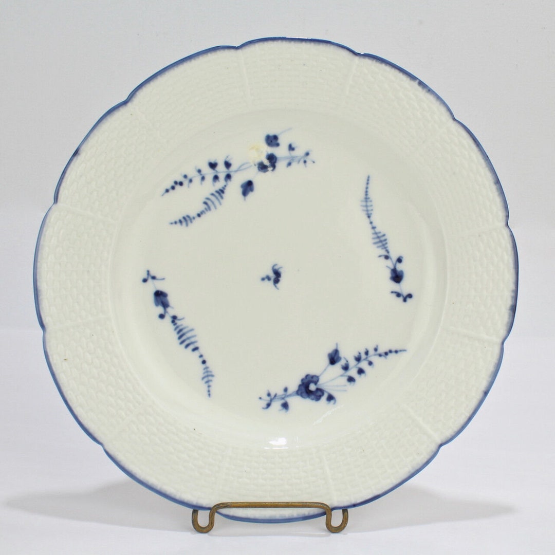 Antique 18th Century Chantilly French Porcelain Blue Sprig Pattern ...