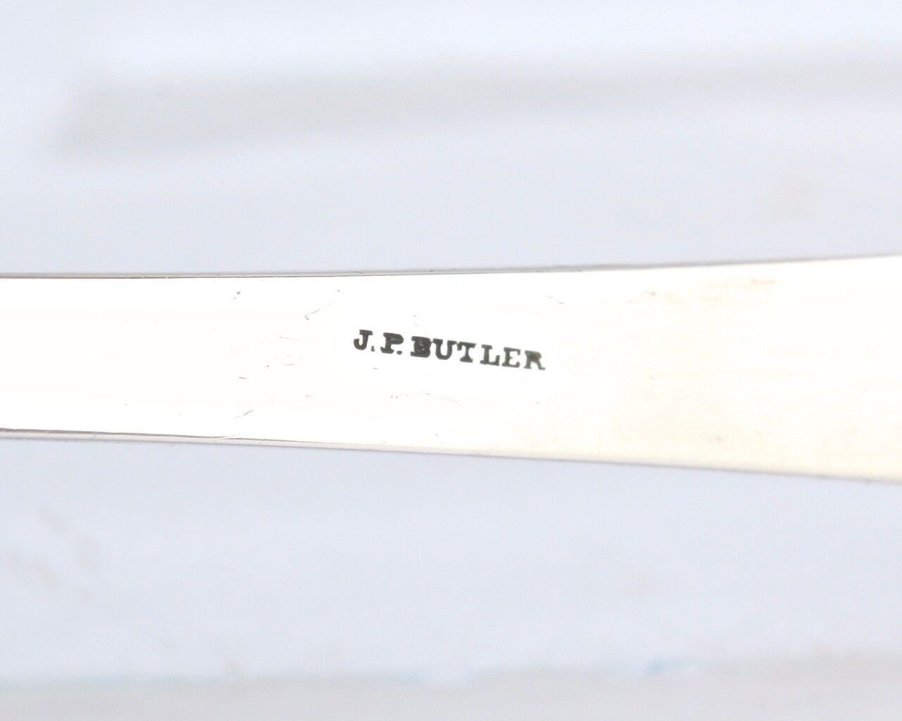 JP Butler Philadelphia Coin Silver Ladle Brite Cut James Watt American ...