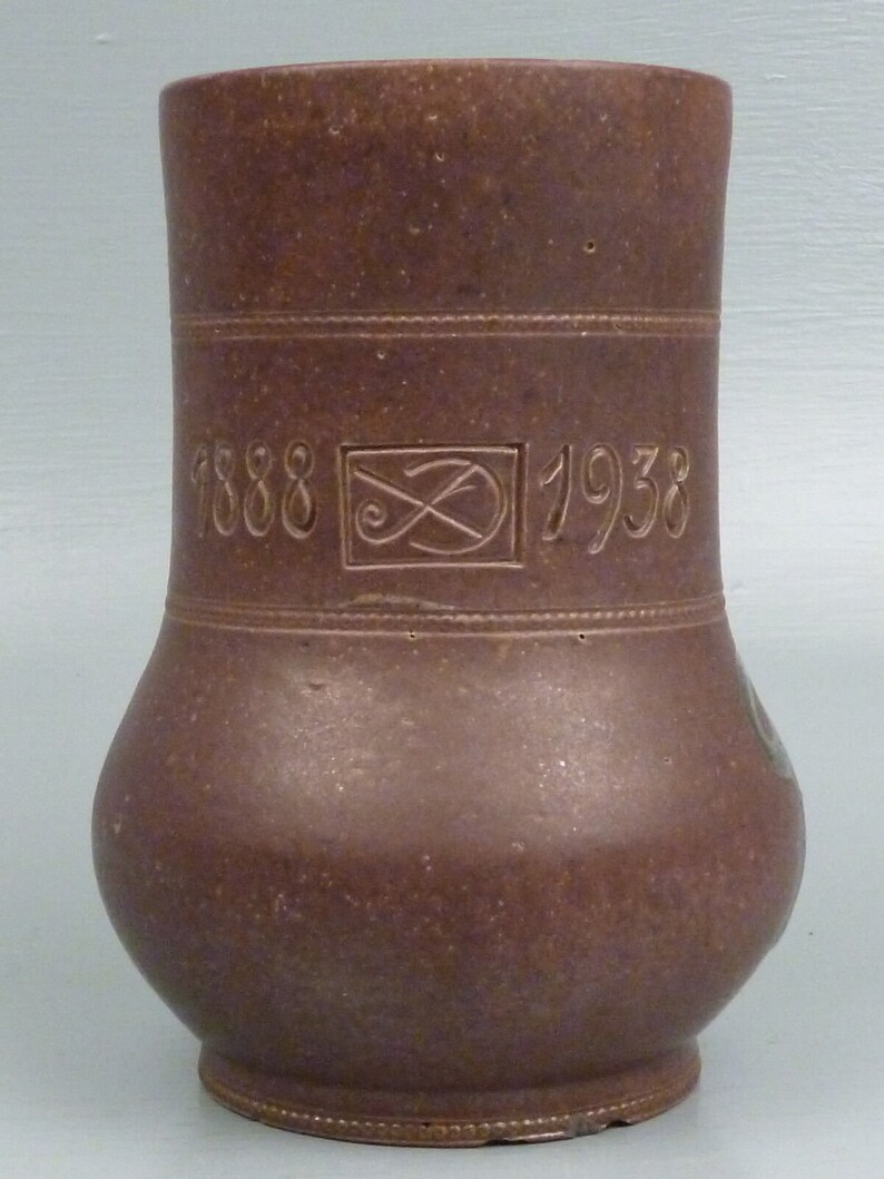 Vintage Belgian Stoneware Jubilee Stein 1888 1938 - Jubilaum Beer Belgium - Etsy