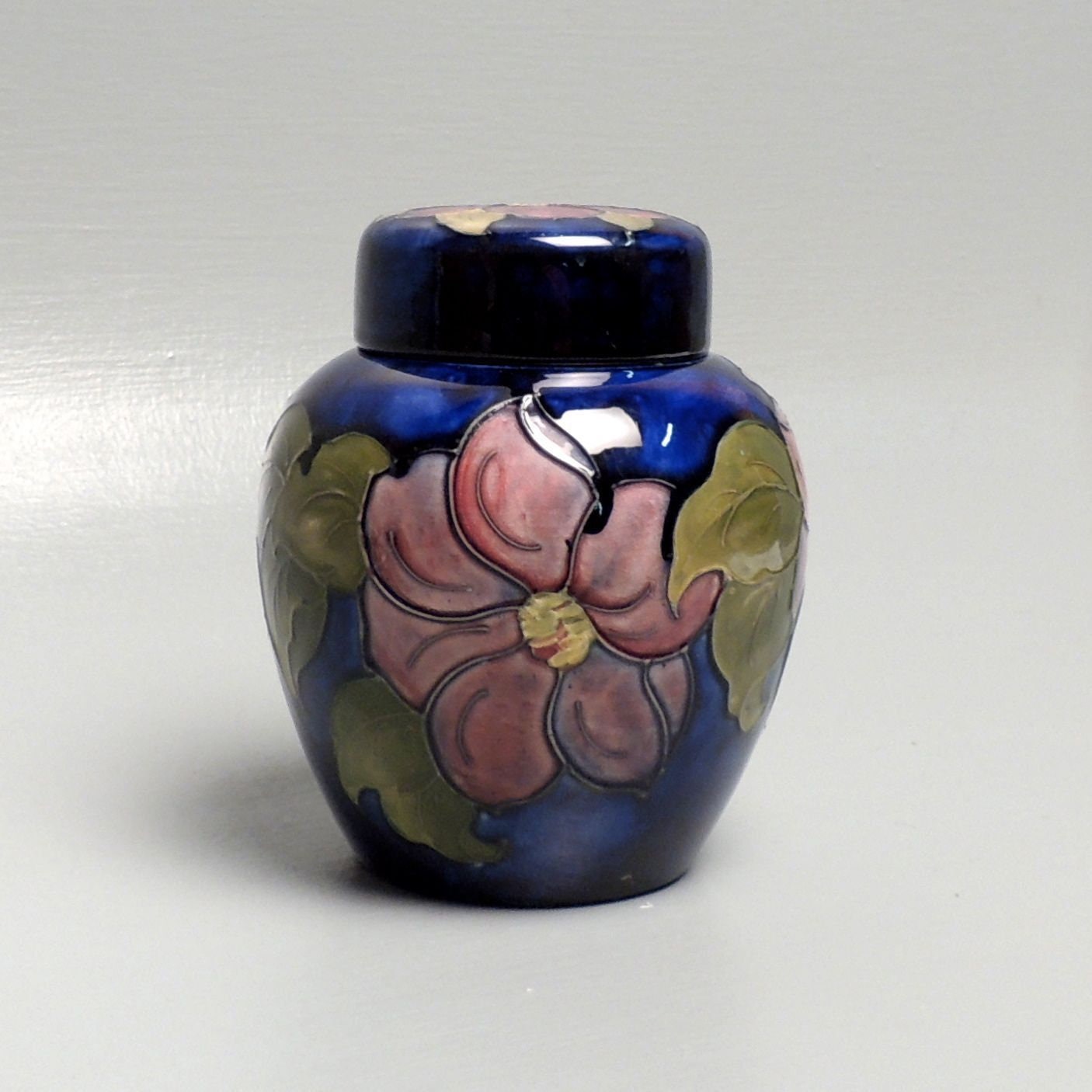 Vintage Moorcroft Pottery Clematis Covered Ginger Jar - Ginger Pot - Etsy