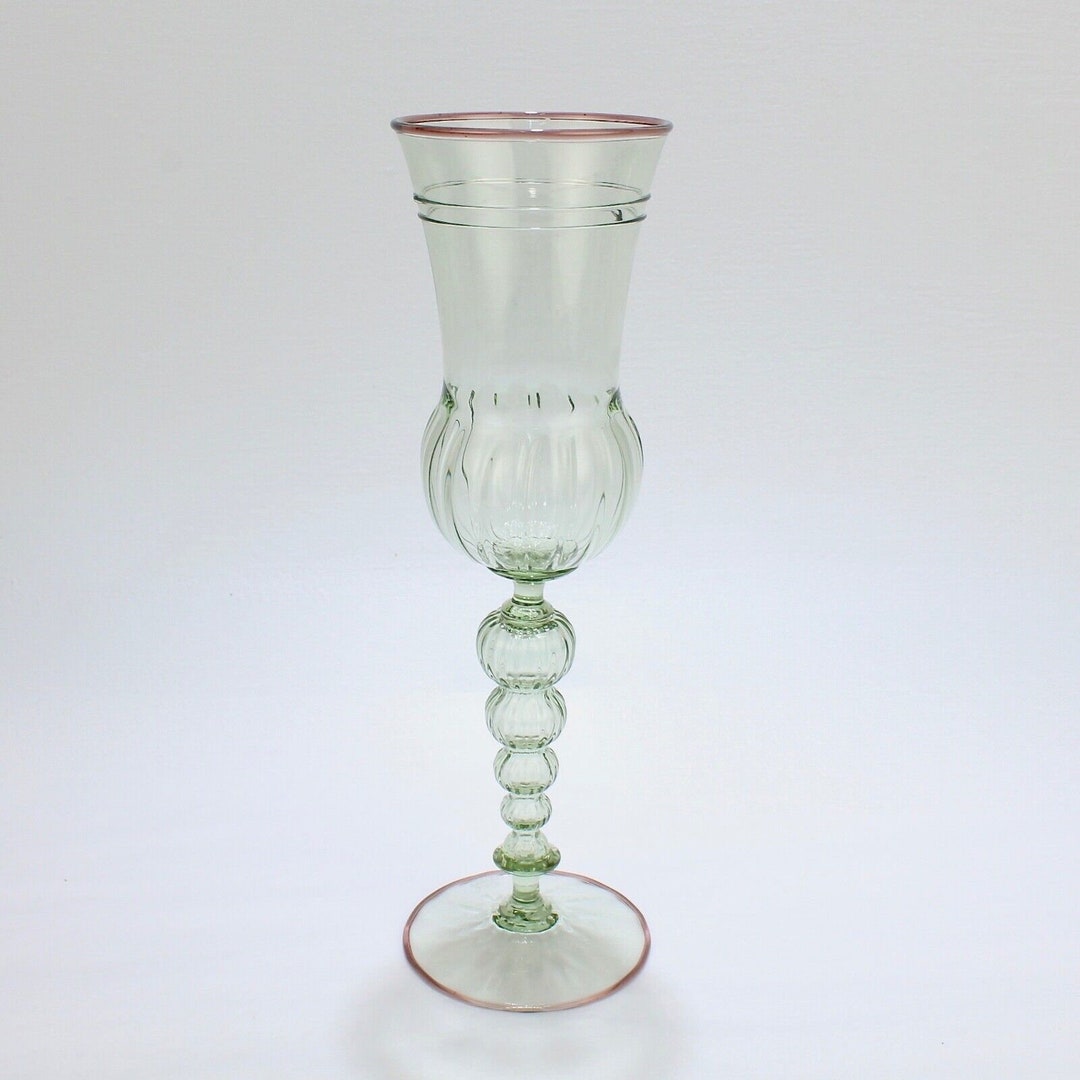 Large Signed Alan Goldfarb American Art Glass Venetian Style Glass ...