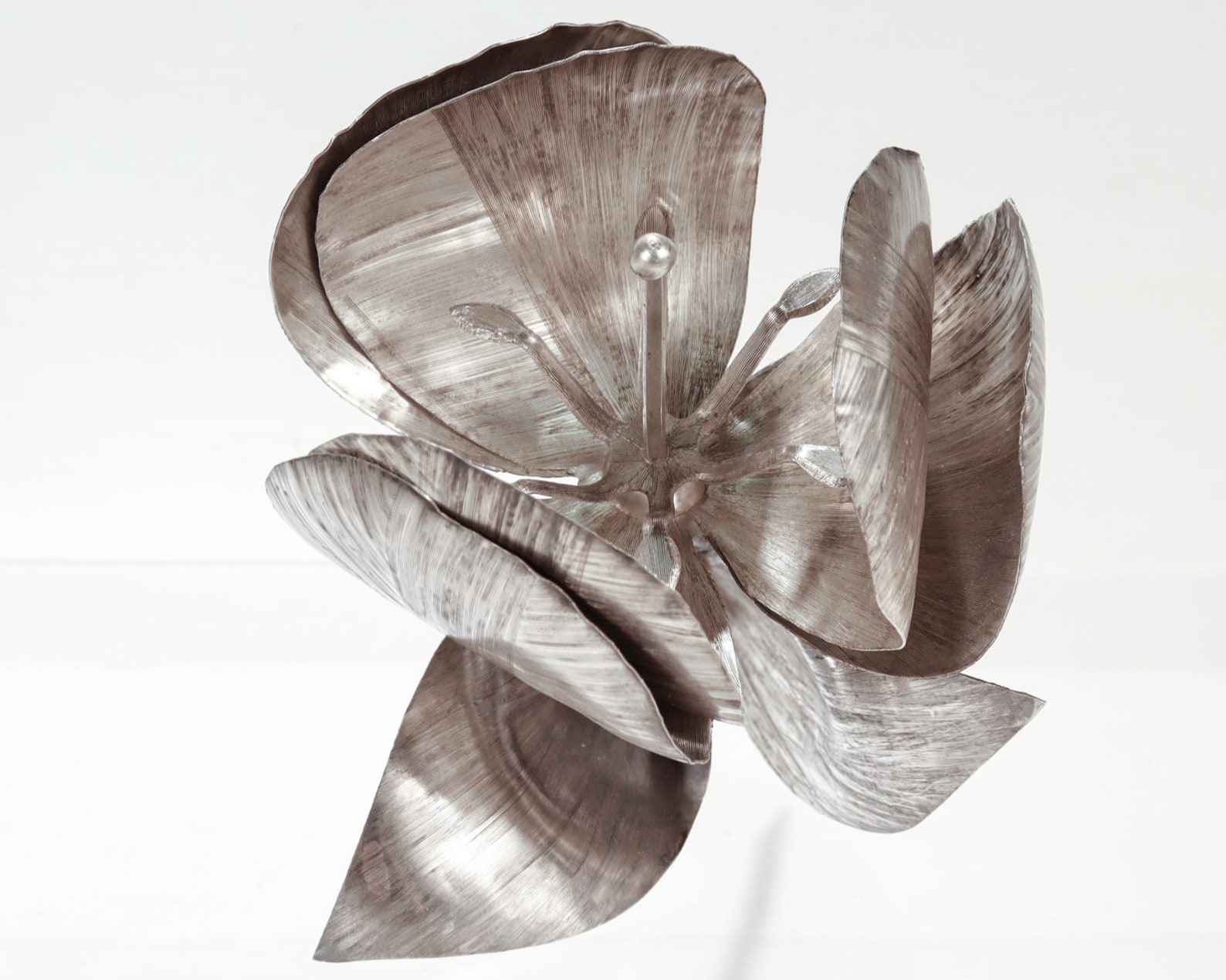 Large Taxco Sterling Silver Tulip Flower Ornament by Alfredo Vallasana ...