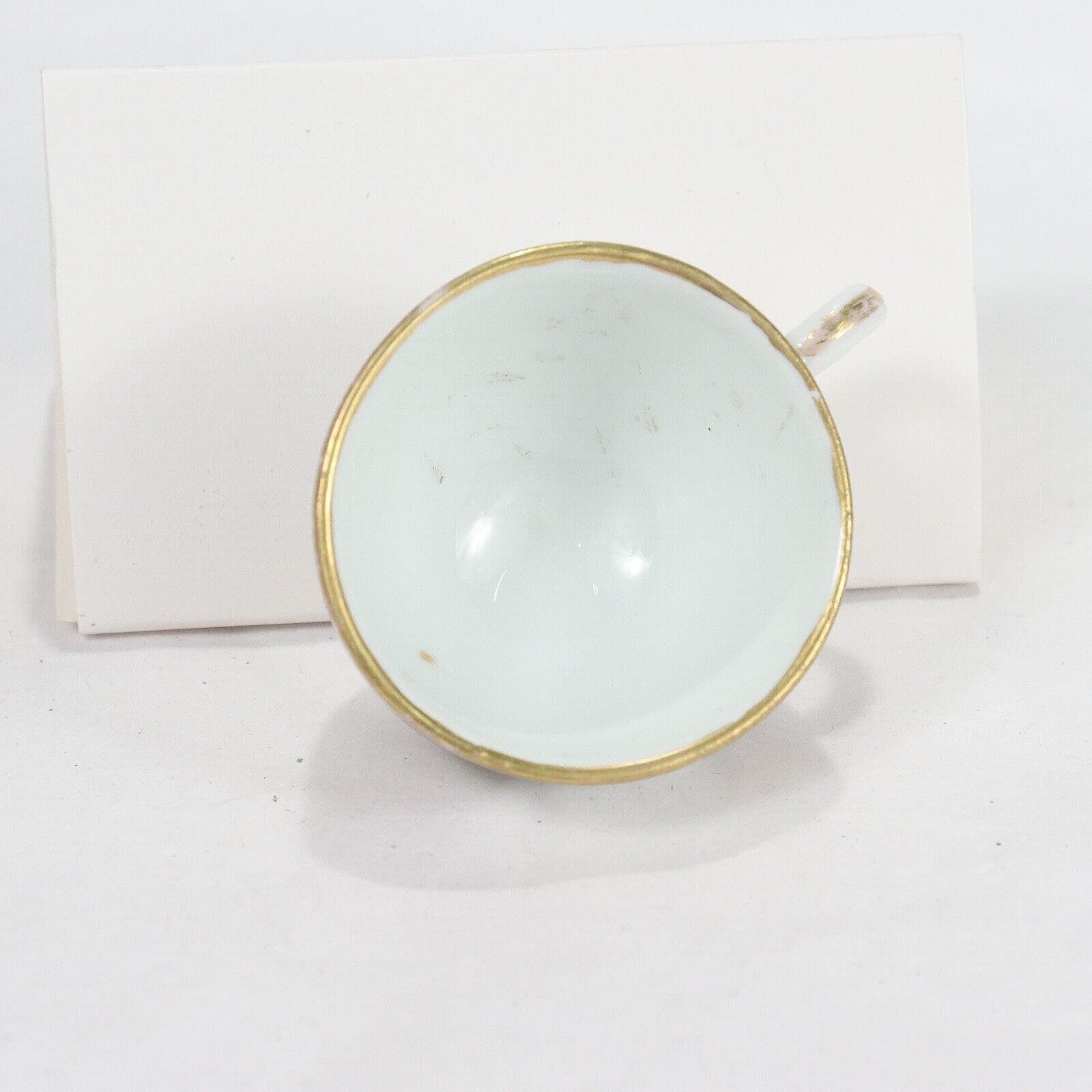 Antique Meissen Porcelain Miniature Tea Cup & Saucer With Birds of ...