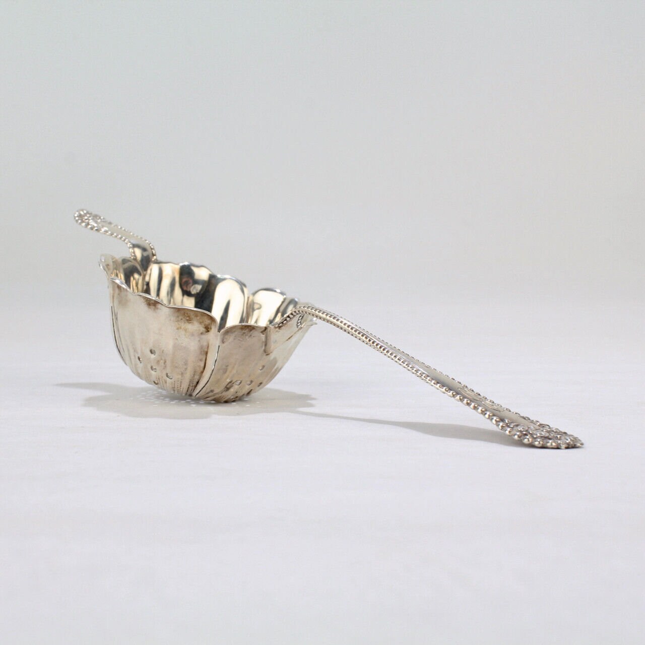Antique Estate Gorham Sterling Silver Lancaster Tea Strainer Flower Cup ...