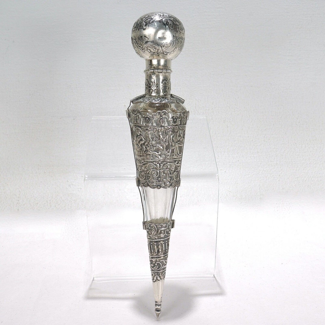 Old or Antique Dutch Silver & Cut Glass Perfume Bottle - Etsy
