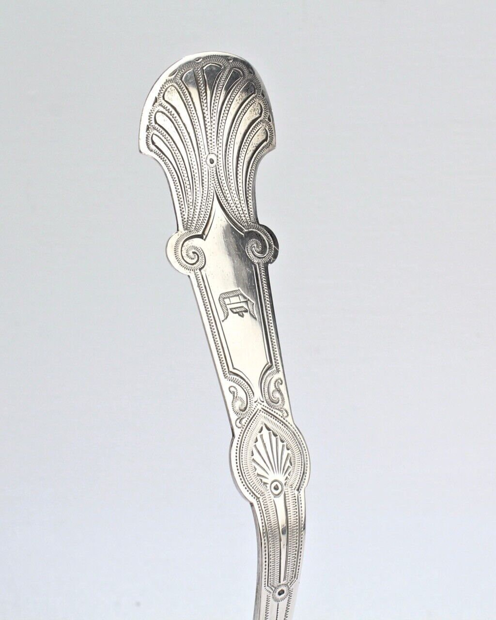 JP Butler Philadelphia Coin Silver Ladle - Brite Cut James Watt ...