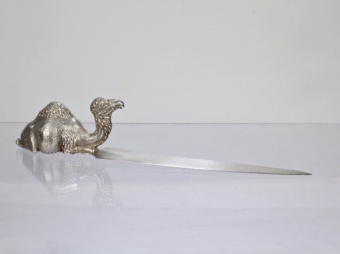 H A Cary Figural Orientalist One Hump Camel Sterling Silver Letter ...