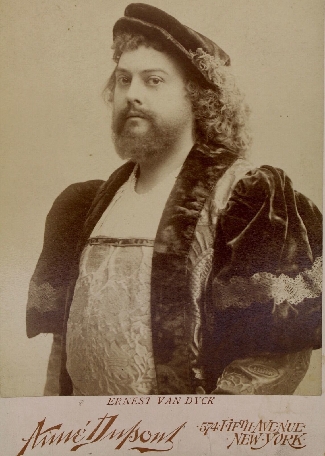 Antique Cabinet Photo of Belgian Opera Singer Ernest Van Dyck - Tenor ...