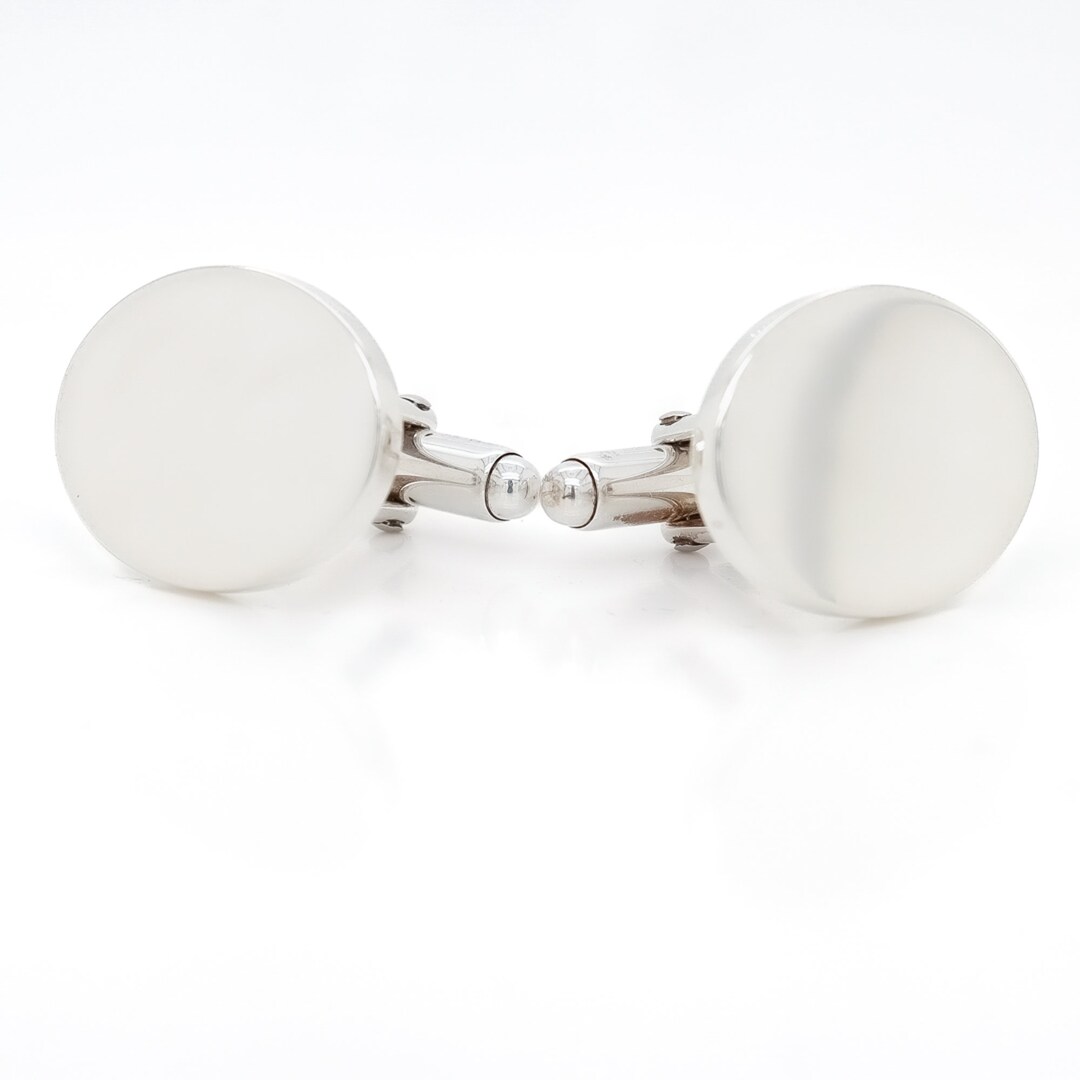 Tiffany & Co. Classic Oval Sterling Silver Cufflinks - Etsy