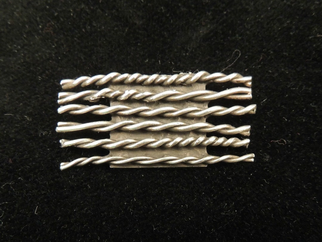 Vintage Modernist Mid-century Modern Sterling Rope Twist Pin - MCM ...