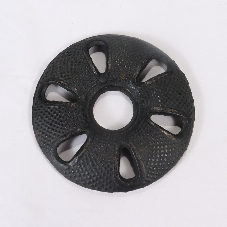 Old or Antique Japanese Cast Iron Incense Censer - Tsubaki / Camellia ...