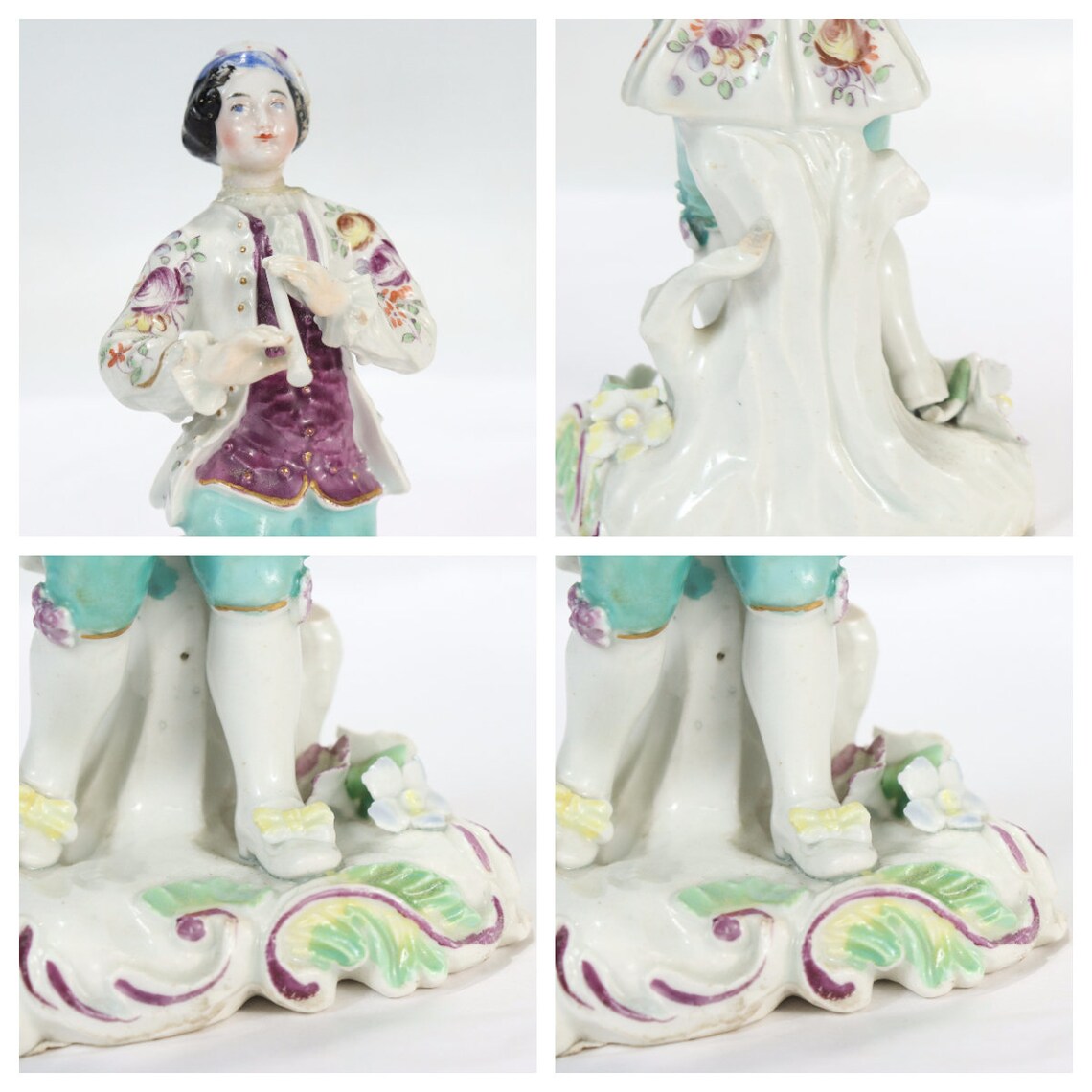 Antique 18th Century Bow English Porcelain Figure of a Flute Player - Etsy